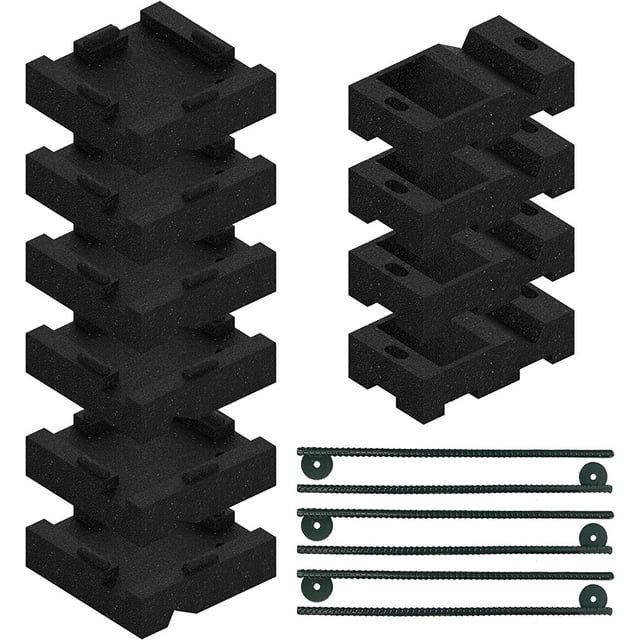 Swing Set Anchor Leveling Kit :: Includes 6 Large Molded Rubber Blocks ...