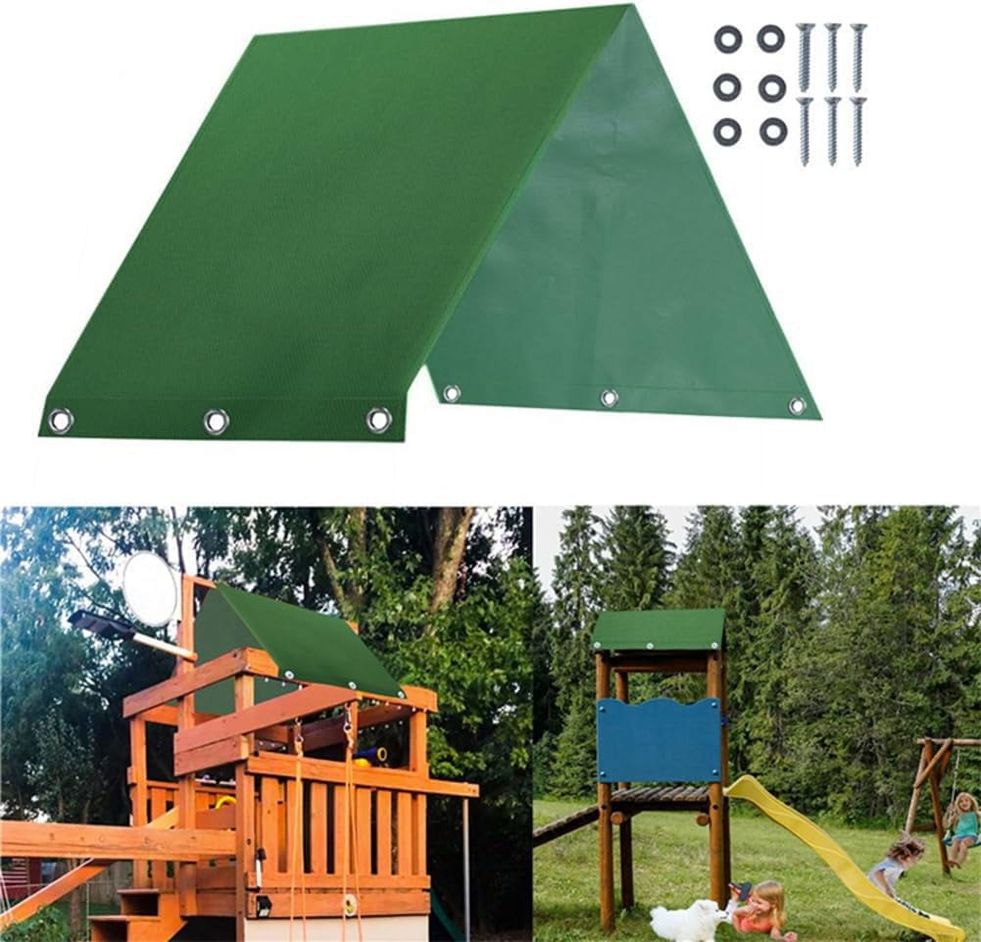 Swing Set Replacement Tarp, 43 X 90 Inch Tarp Canopy Sha Replacement ...