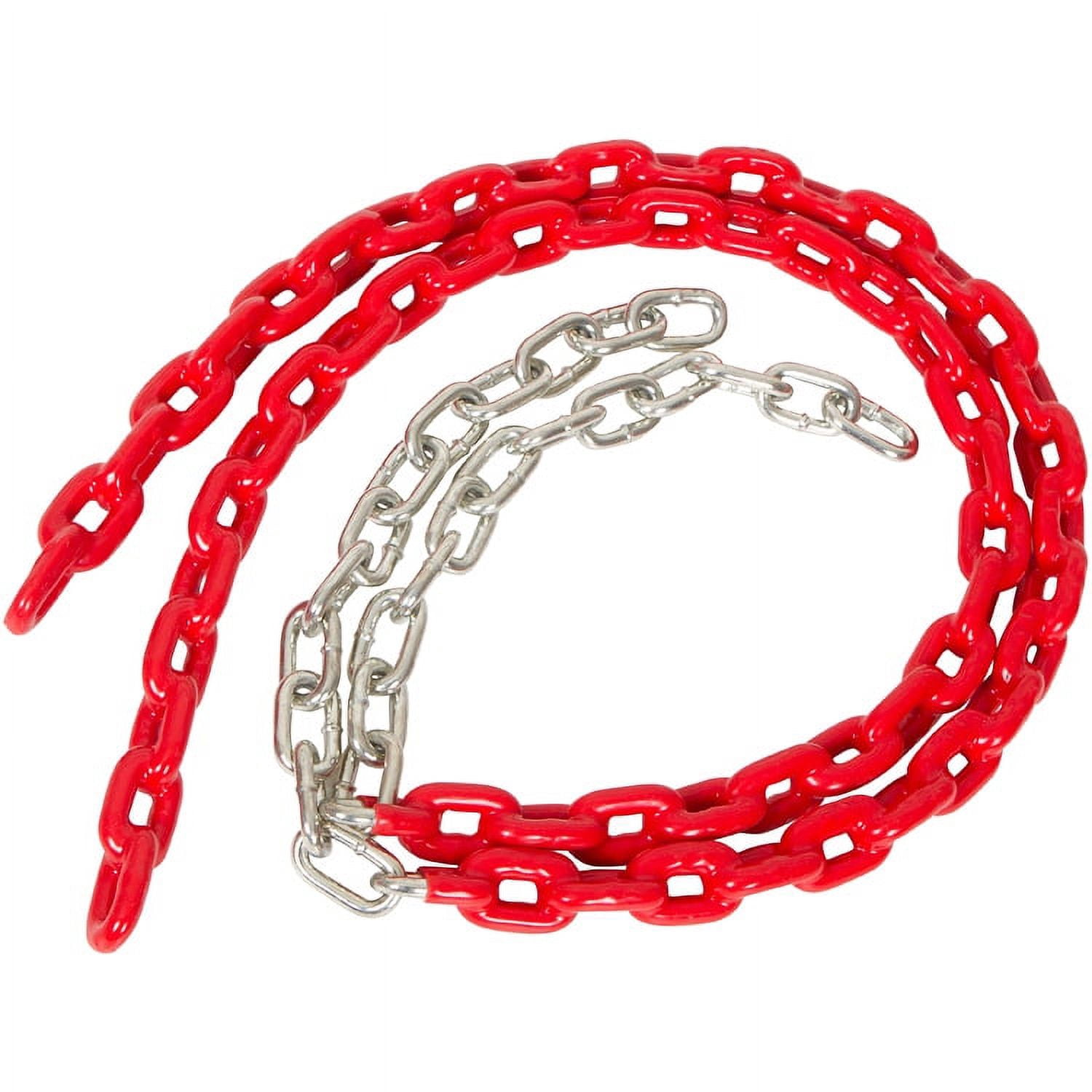 Swing Set Stuff Inc. 3.5 Ft. Coated Trapeze Chain Pair (Red) - Walmart.com
