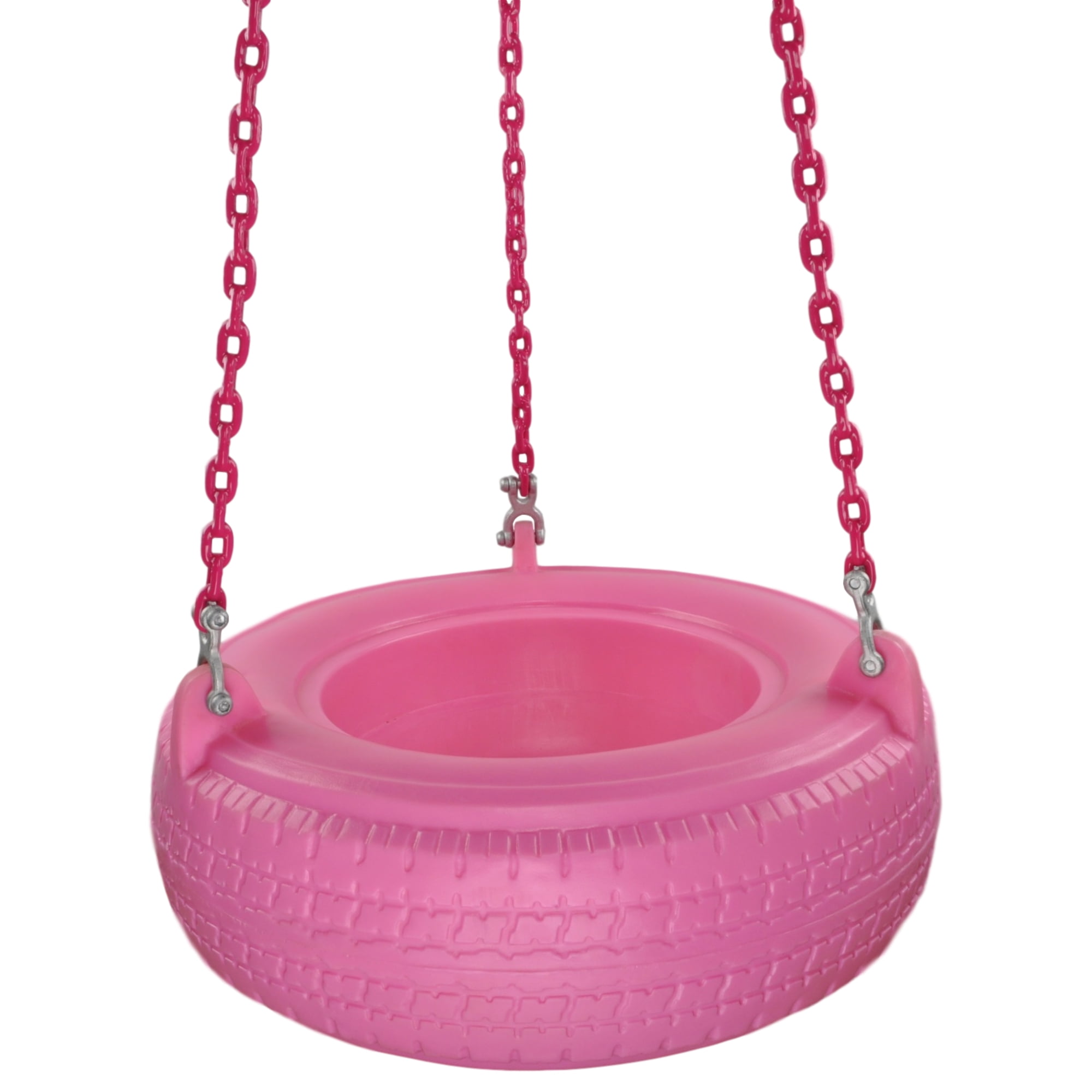 Swing Set Stuff, Plastic Tire Swing with Coated Chain, Pink, Outdoor ...