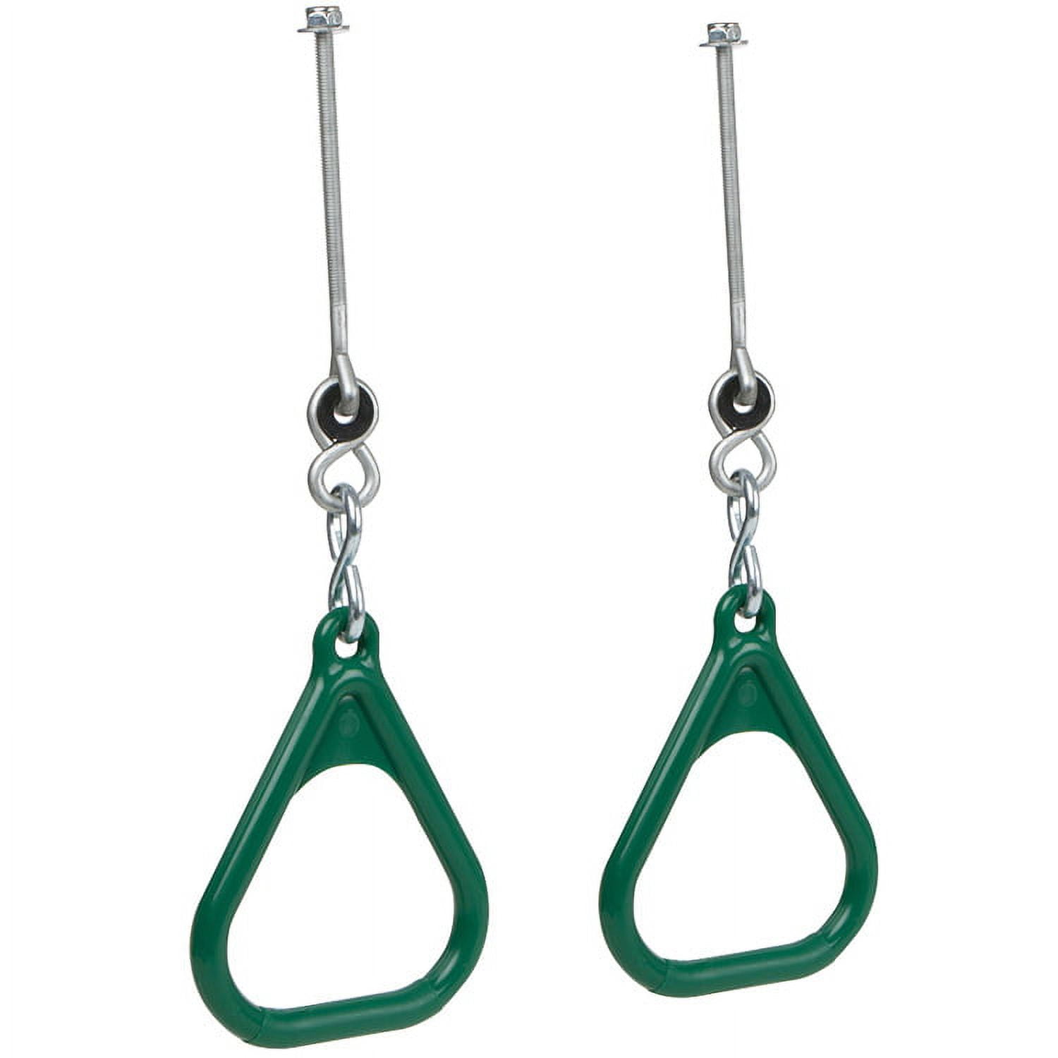 Swing Set Stuff Inc. Trapeze Rings with Swing Hangers (Green) - Walmart.com