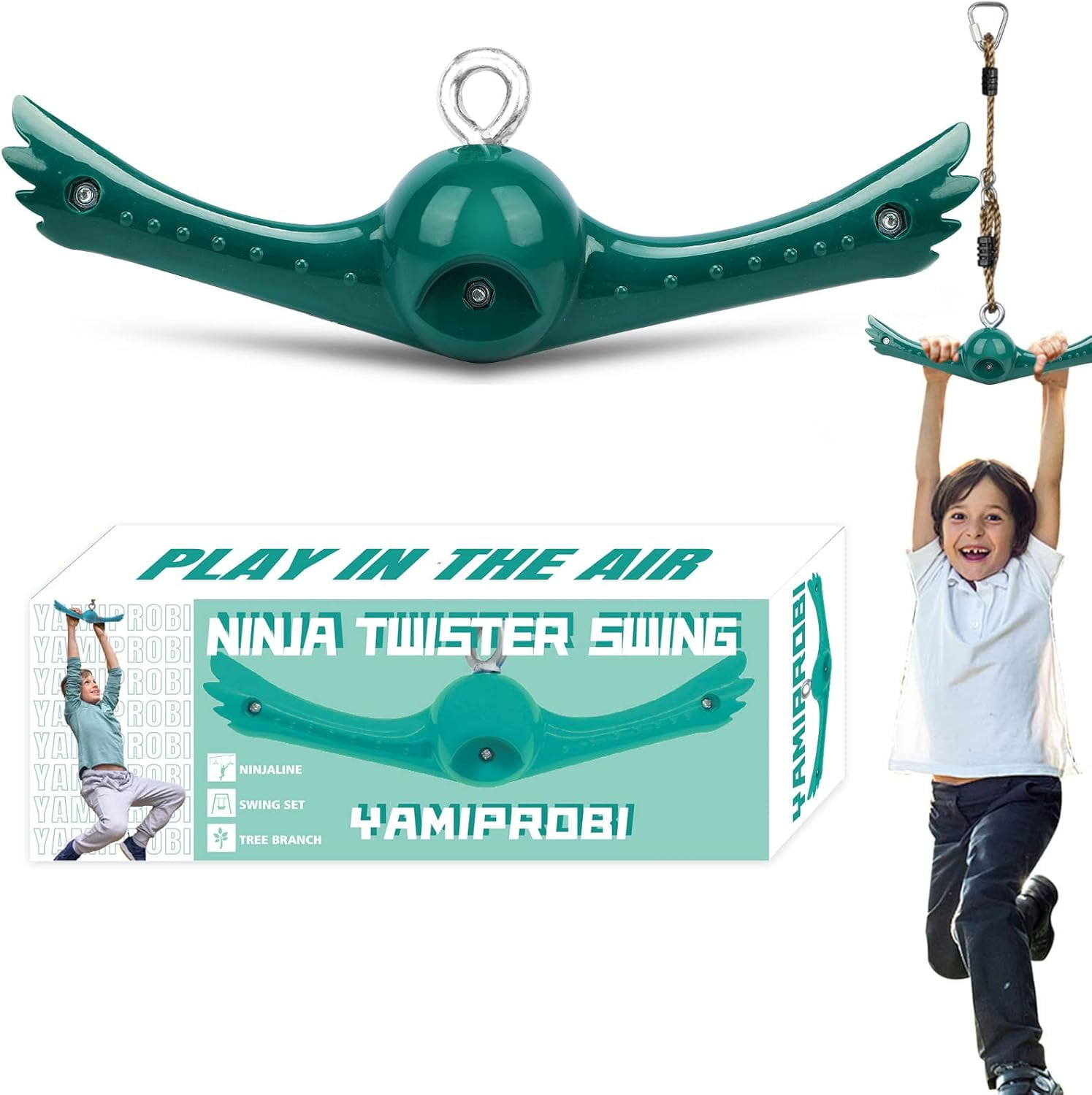 Swing Spins Set: 360° Handle Twist-Spin Flips Toy - Slackline ...