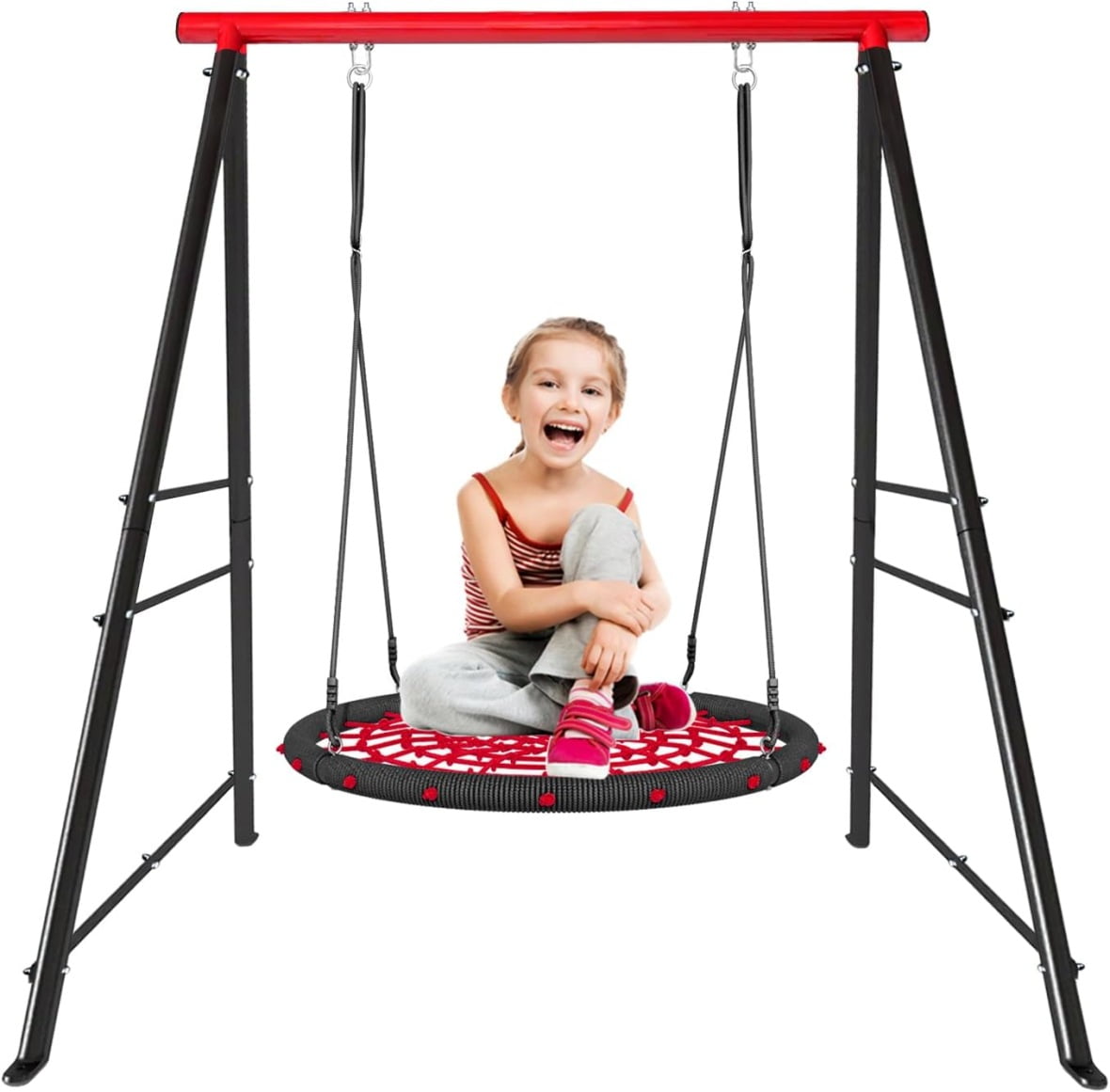Swing Stand Frame, Swing Set With Ground Stakes,Children And Adults ...