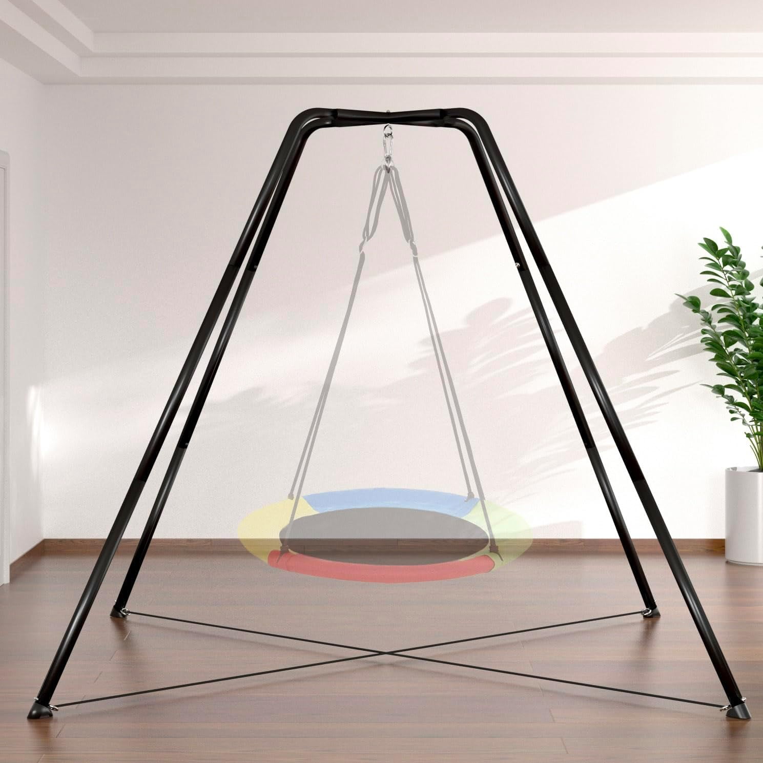 Swing Stand for Kids, 330LBS Heavy Duty Metal Swings Frame for Backyard ...