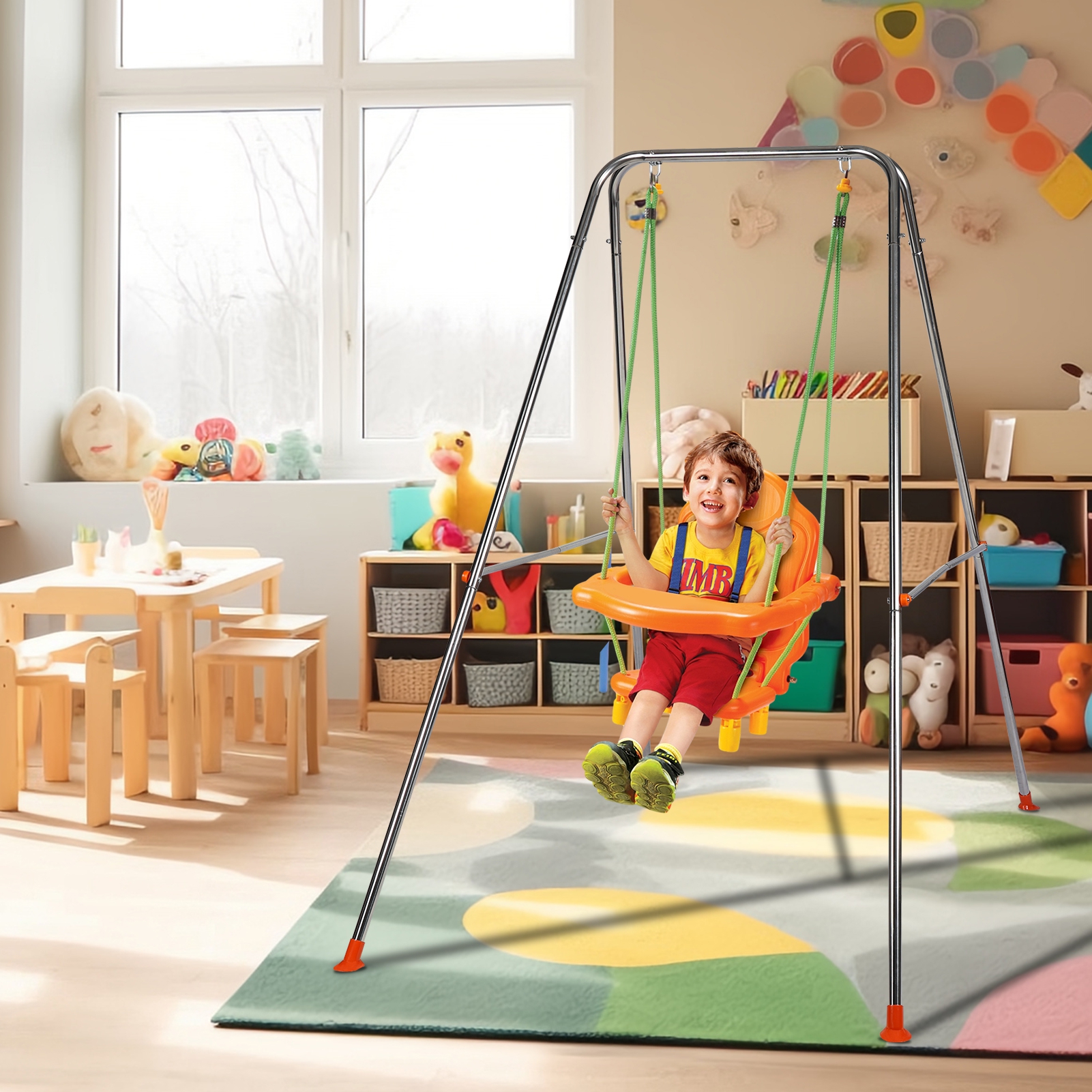 Swing Stand for Kids, Baby Swing Frame, Toddler A-shaped Swing Frame ...