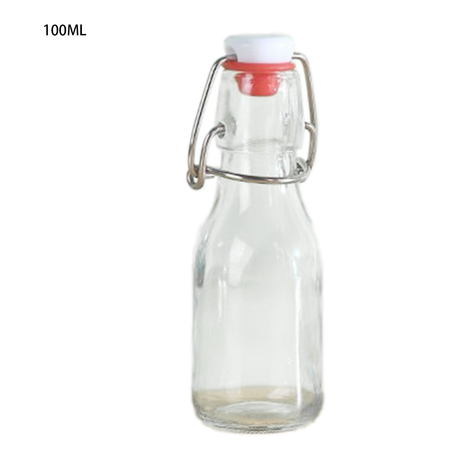 Swing Top Bottle Caps with Glass Bottle - Stainless Steel & Silicone ...