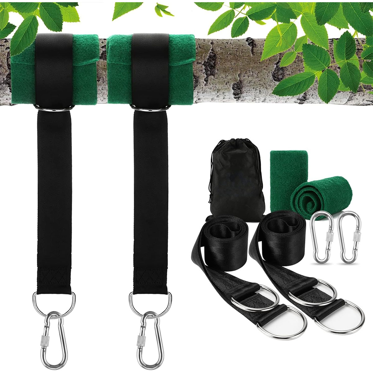 Swing attachment, hammock attachment set, hanging chair attachment with ...