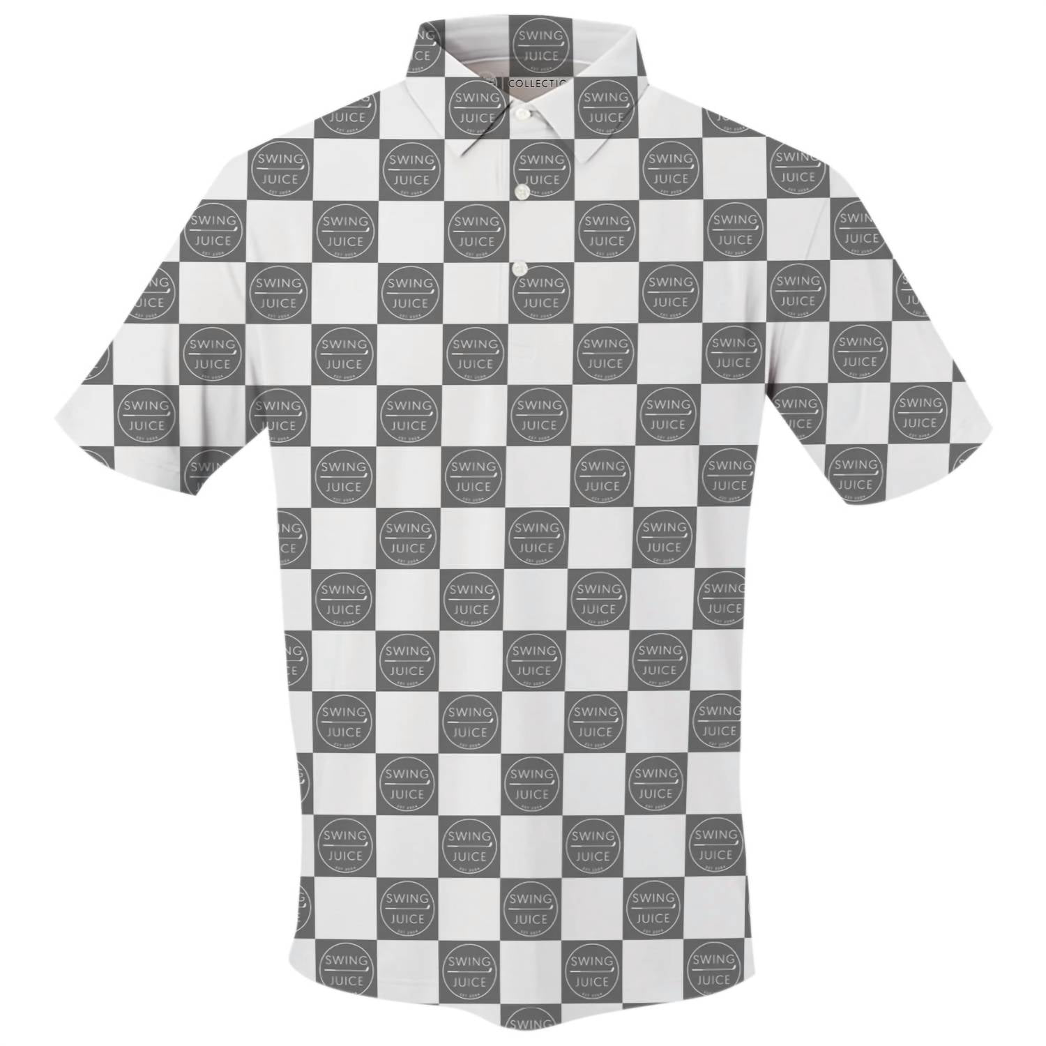 Swingjuice Men's Golf Sj Checkerboard Polo Shirt - Walmart.com