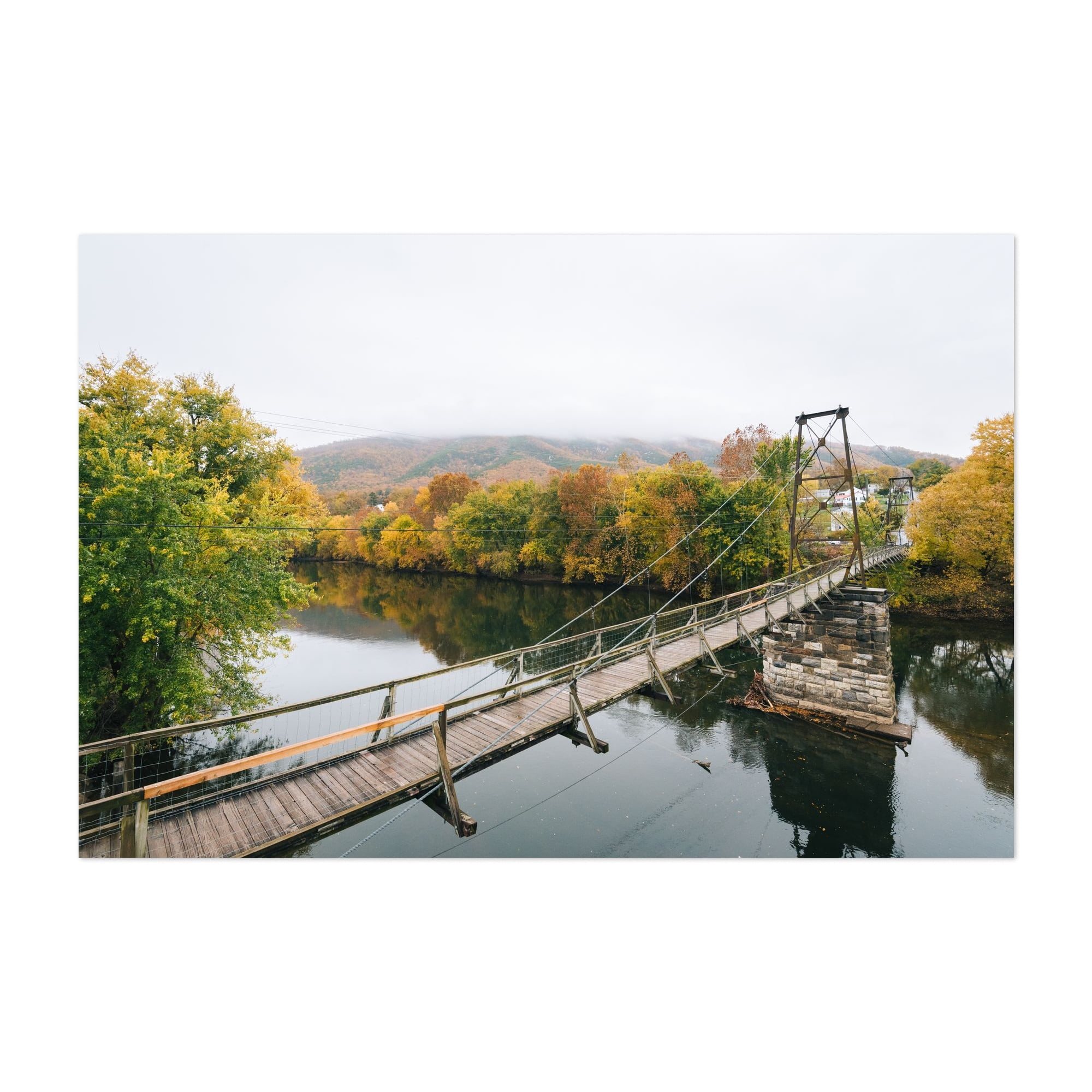 Swinging Bridge, The James River No. 2 - Roanoke Virginia Photography ...