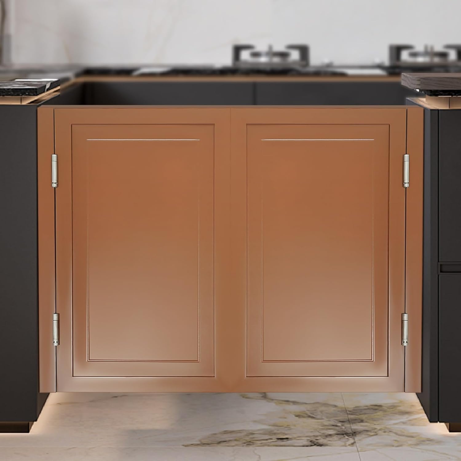 Swinging Doors Cafe Doors, Interior Solid Wood Swing Door with Metal ...