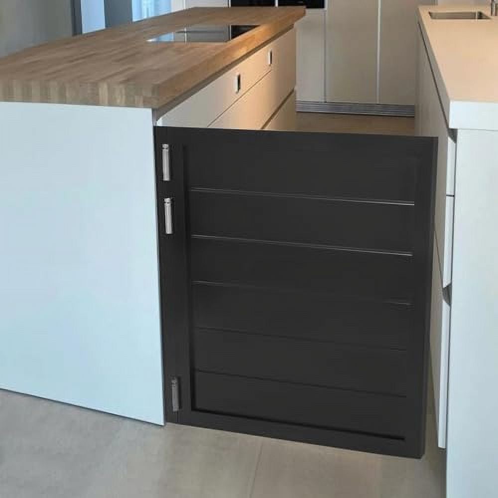Swinging Half Door, Wood Cafe Door with Louvered Design for Kitchen ...