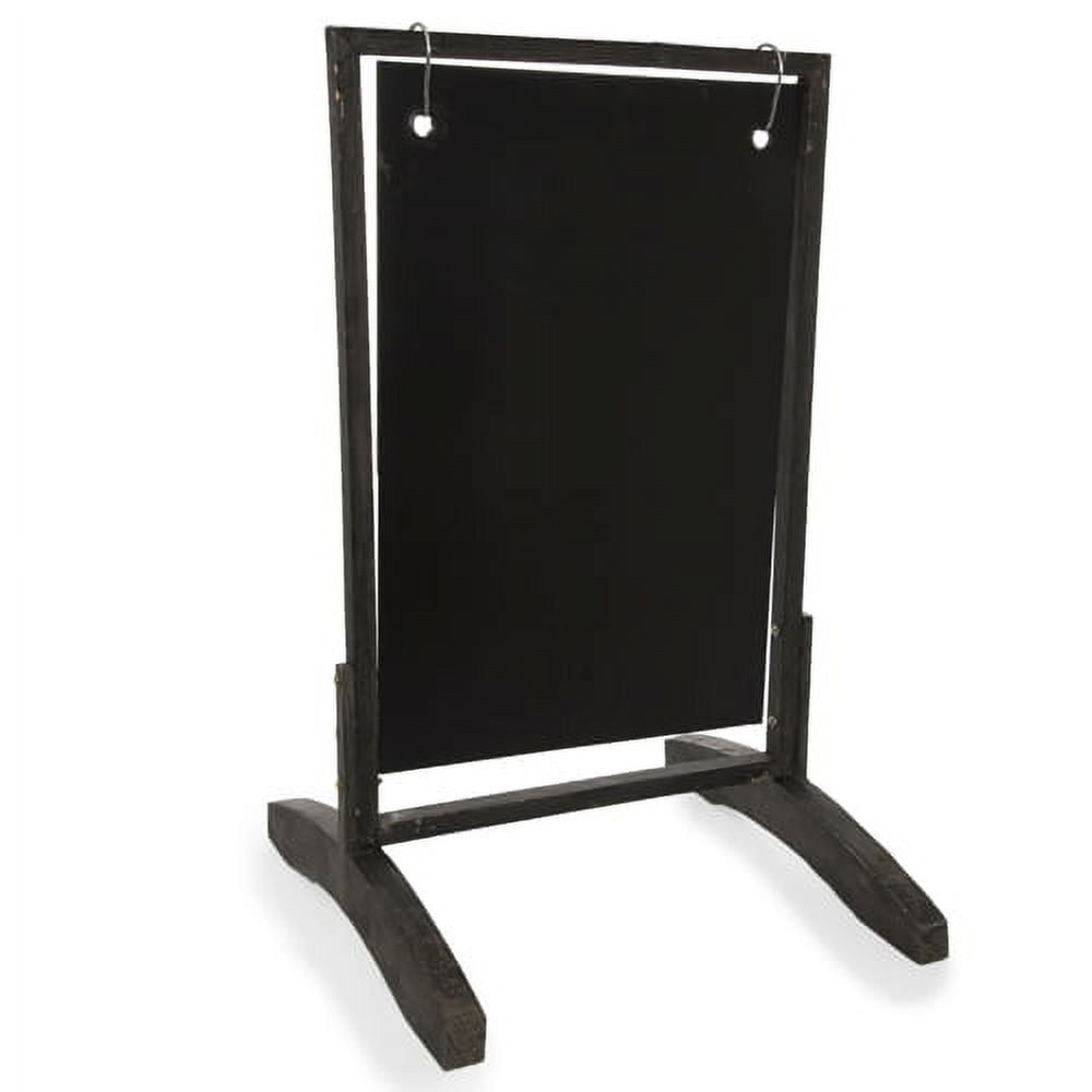 Swinging Wooden Two Sided Chalkboard Display Sign - Small 27in ...