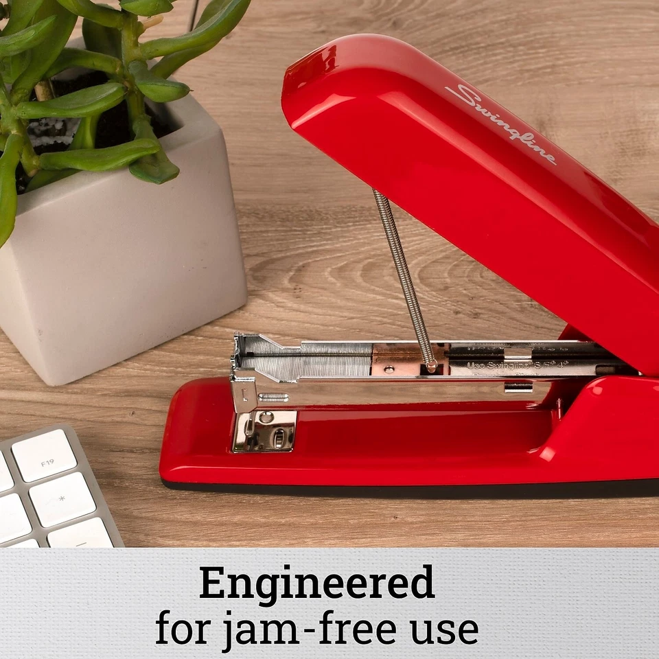 Swingline 747 Business Full Strip Desk Stapler Office Space Rio Red ...
