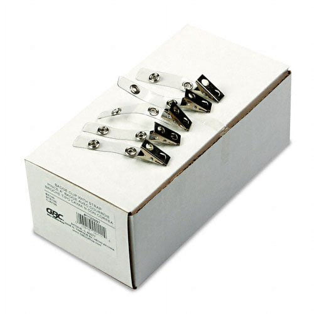 Swingline GBC ID Badge Clips, Clear, Badge Holder Clip, 100 Per Pack ...