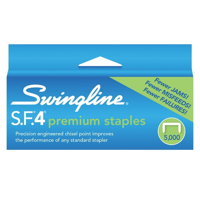 Swingline Standard Office S.F. 4 Premium Staples, ¼" Length, 5000/Box ...