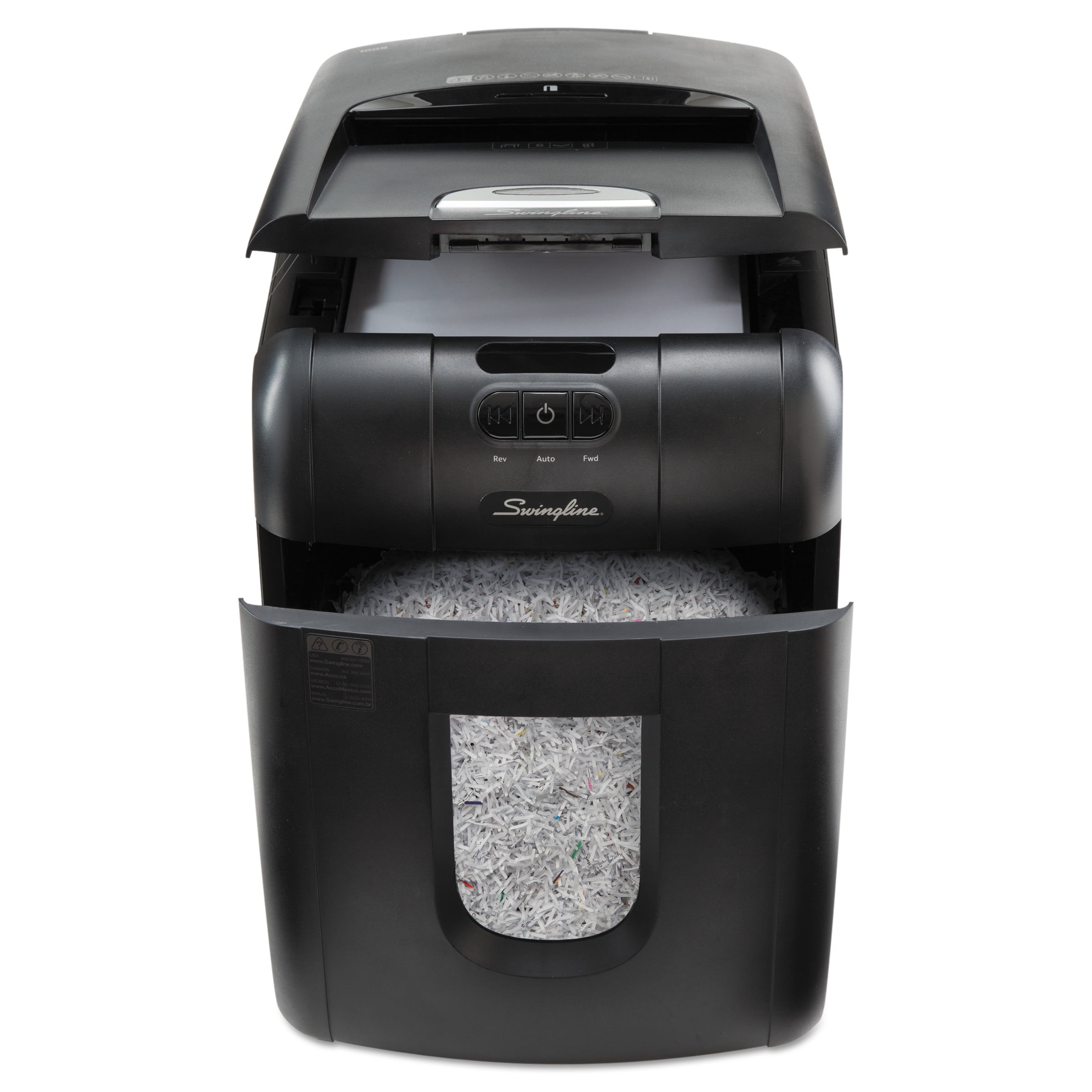 Swingline Stack-and-Shred 130M Auto Feed Micro-Cut Shredder, 130 Sheet ...