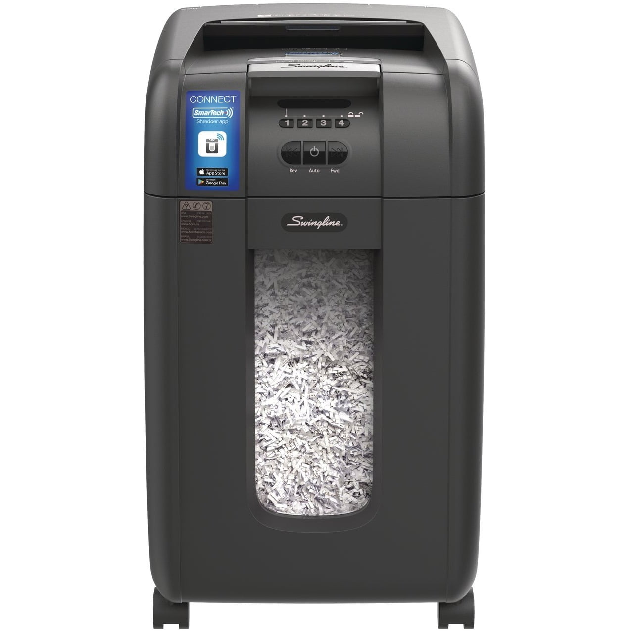 Swingline® Stack-and-Shred™ 300X Auto Feed Shredder, Super Cross-Cut ...