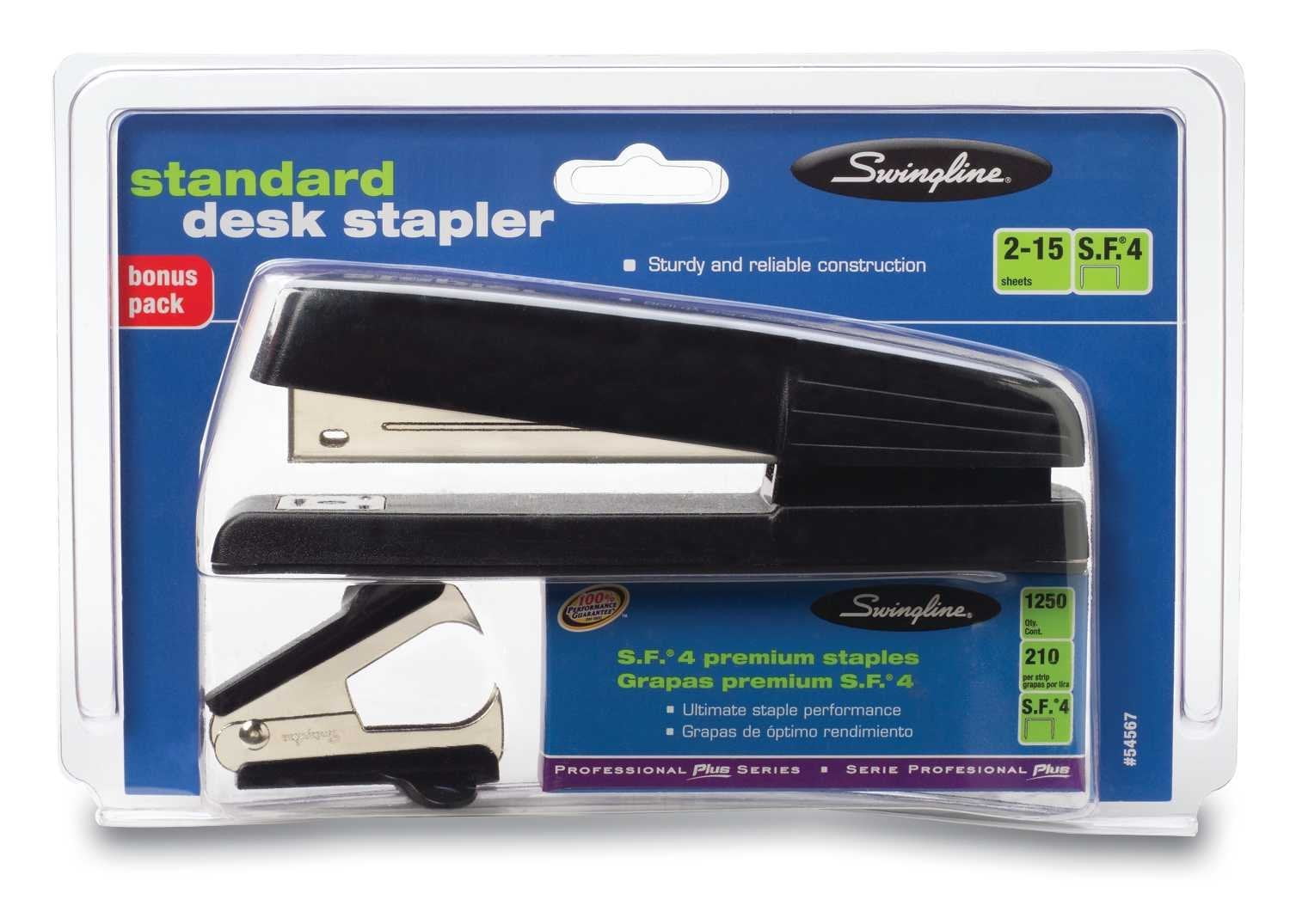Swingline Standard Stapler Value Pack, Includes Stapler, 1250 Staples ...