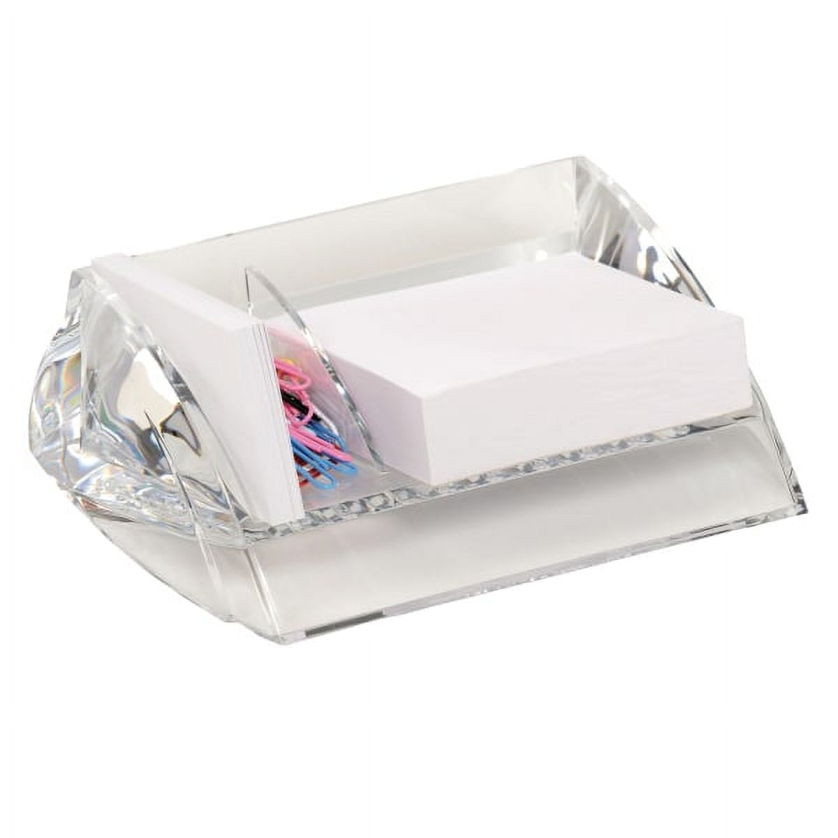Swingline Stratus Acrylic Desk Accessory: Memo & Paper Clip Holder ...