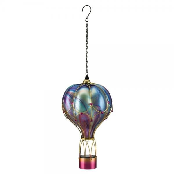 Swirl Balloon Solar Lantern Large Purple - Walmart.com