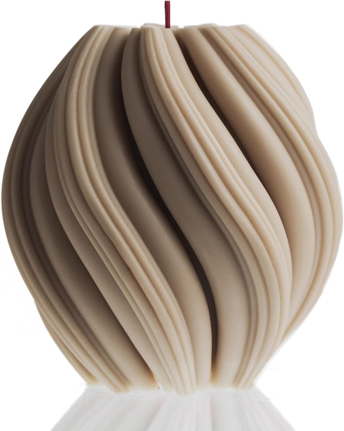 Swirl Candle - Large Beautiful Handmade Pillar Scented Soy Wax Twirl ...