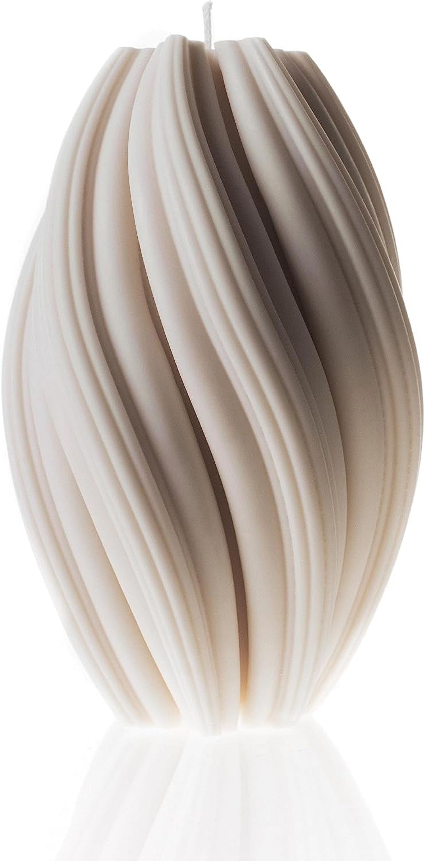 Swirl Candle - Large Beautiful Handmade Pillar Scented Soy Wax Twirl ...