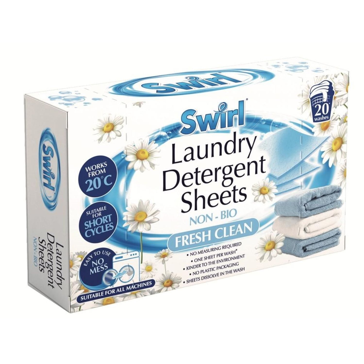 Swirl Dryer Sheets (Pack of 20) - Walmart.com