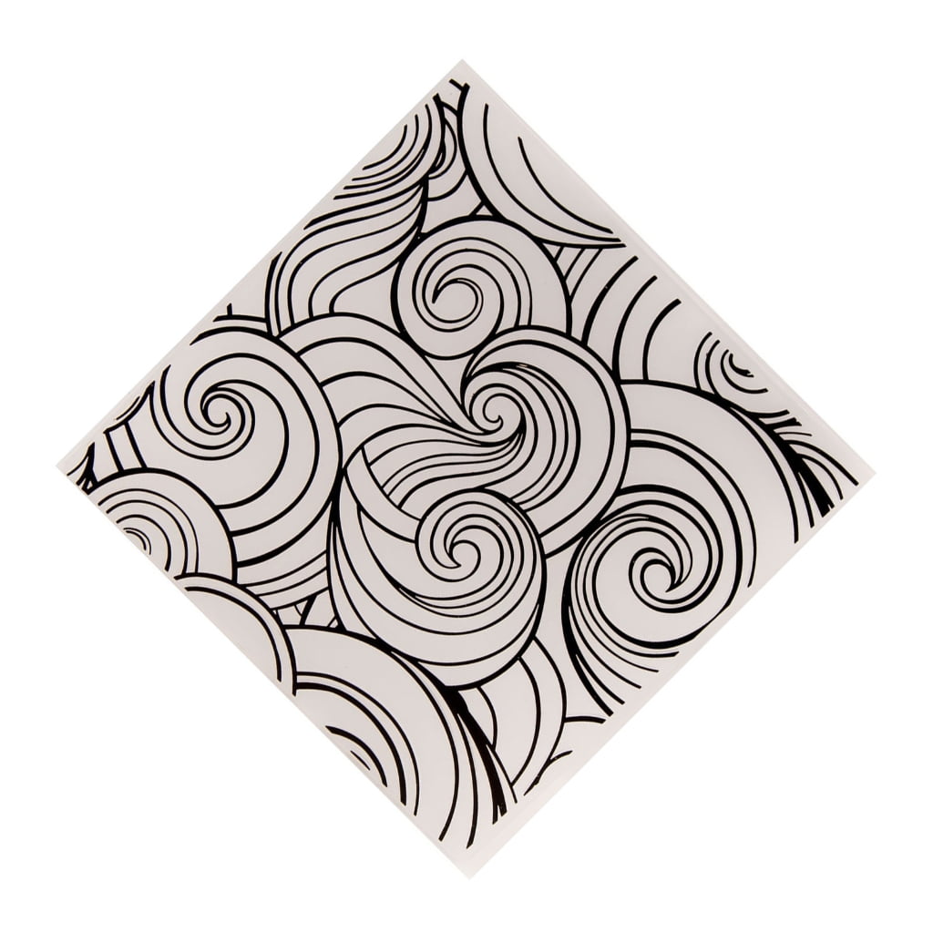 Swirl Embossing Folder Embossed Stencils Plastic Embossing Templates ...