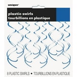 Swirl Hanging Decorations, 26 in, Royal Blue, 8ct - Walmart.com