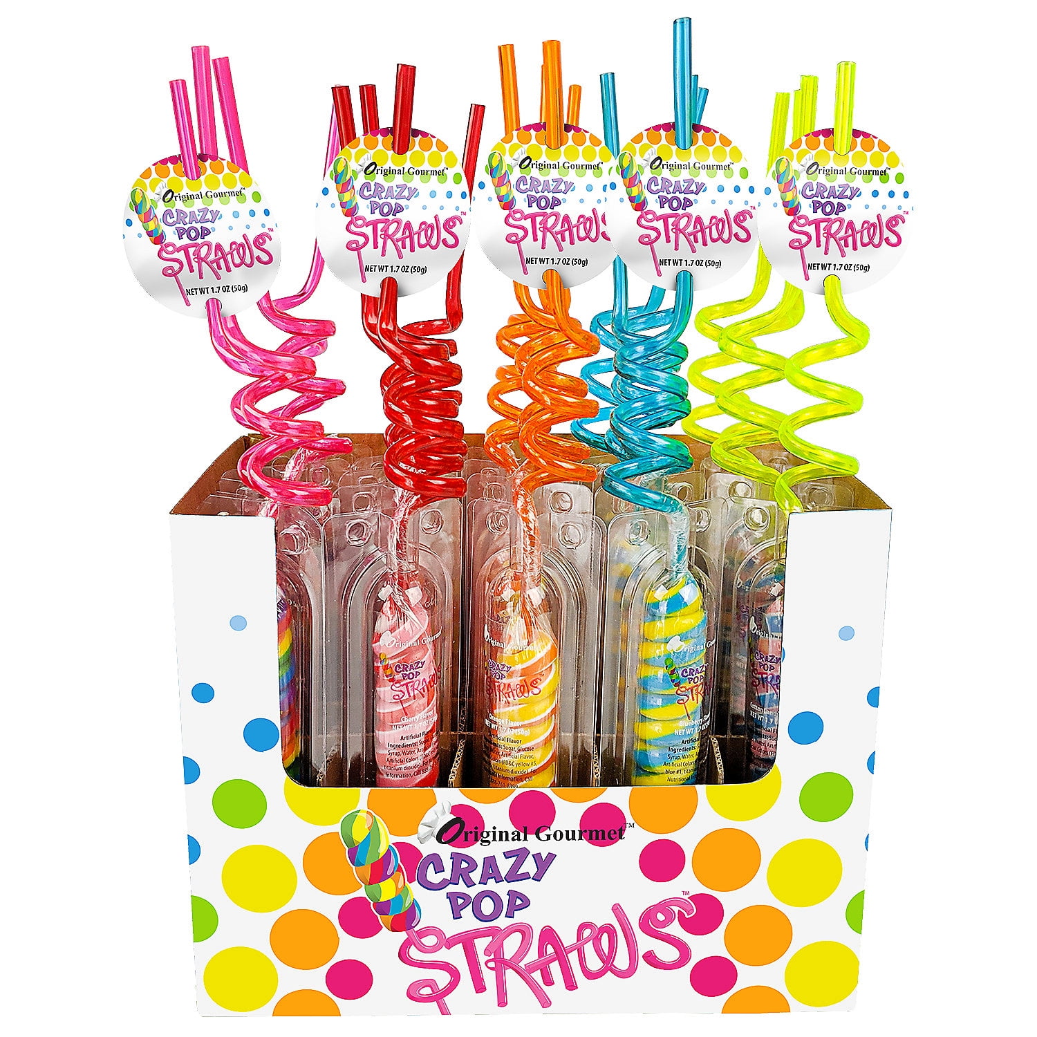 Swirl Pops on Crazy Straws - 20 Pieces - Walmart.com