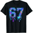 Swirl Six Seven Drip 6 7 Meme Gen Alpha Slang T-Shirt - Walmart.com