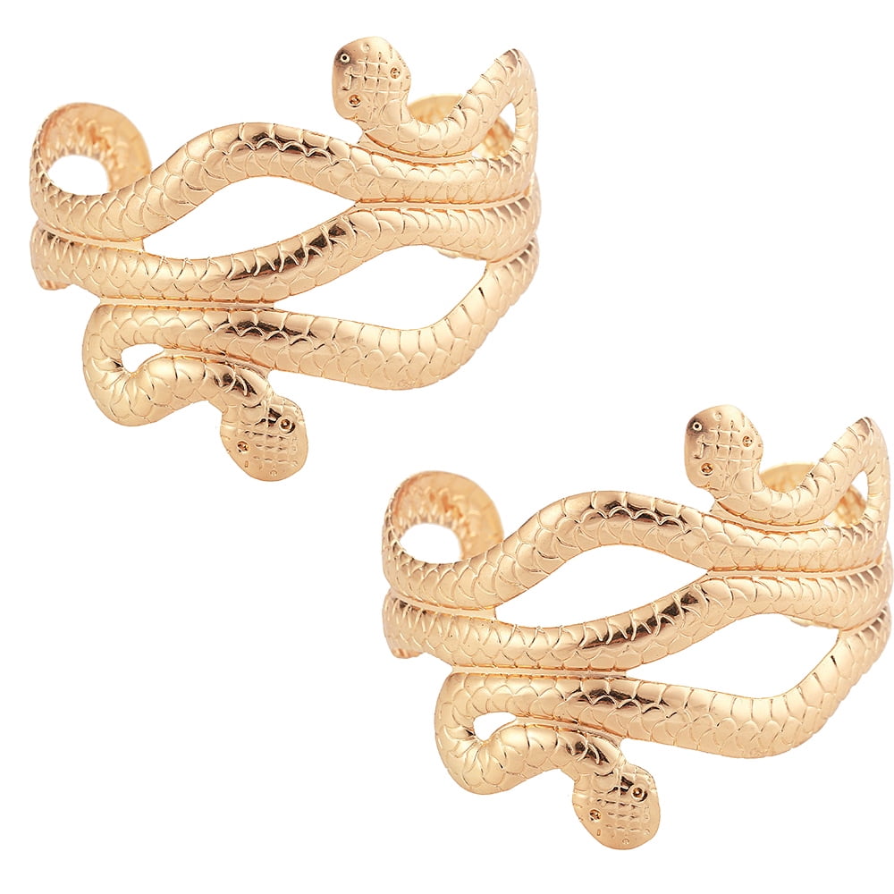 Swirl Snake Arm Cuff Armlet Armband Open Bangle Bracelet, Adjustable ...