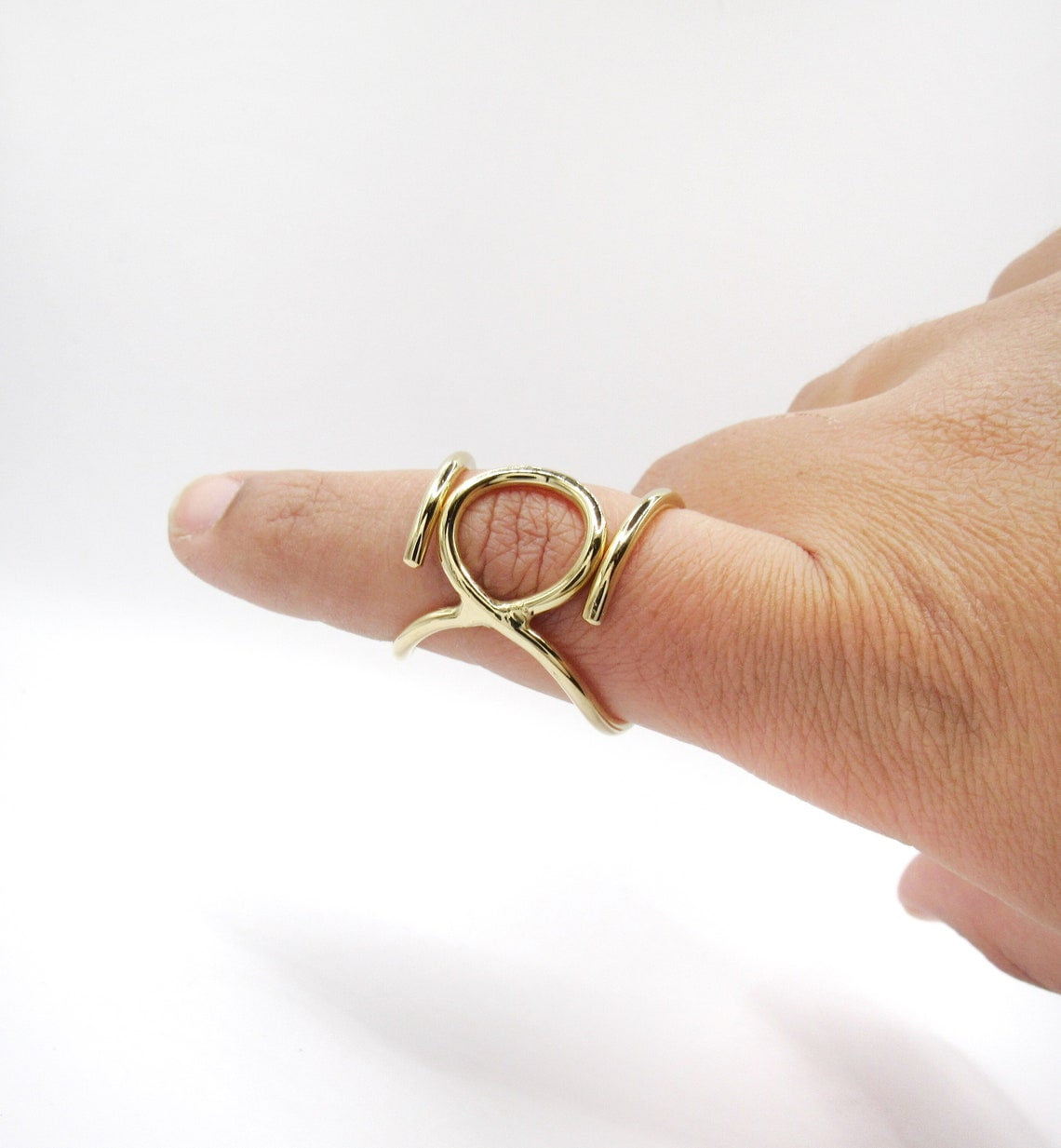 SwirlC Adjustable Finger Ring Splint in 14k Yellow Gold Fill ...