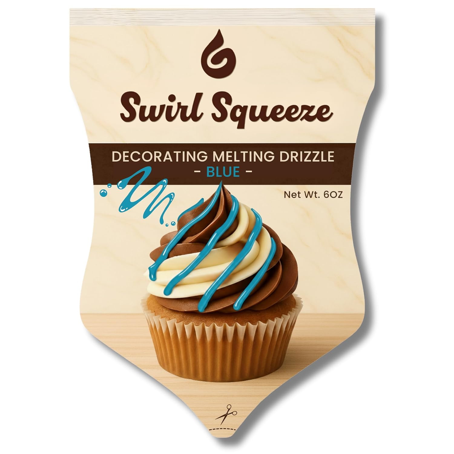SwirlSqueeze by KIDU Pantry – Microwaveable Drizzle Pouch with 6oz Blue ...