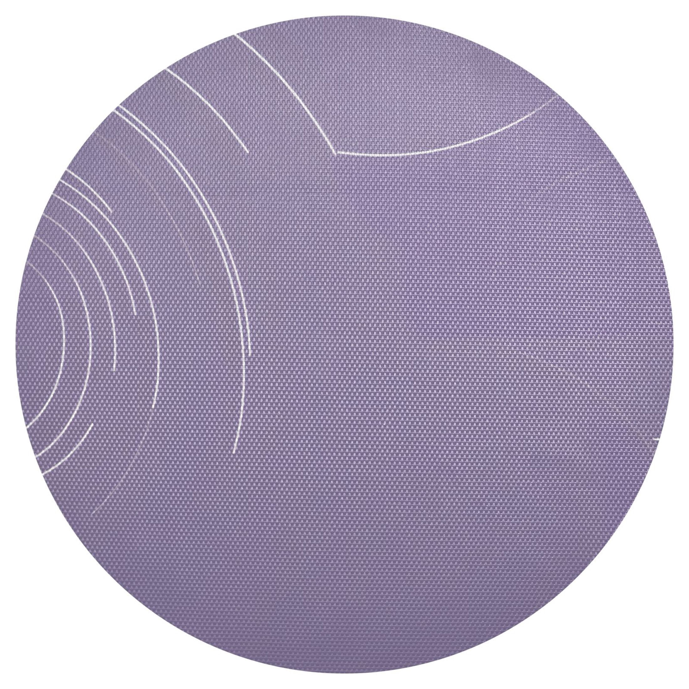 Swirling Purple Lines 4-Piece 15.4in Heat-Proof PVC Plate Mats, Easy ...