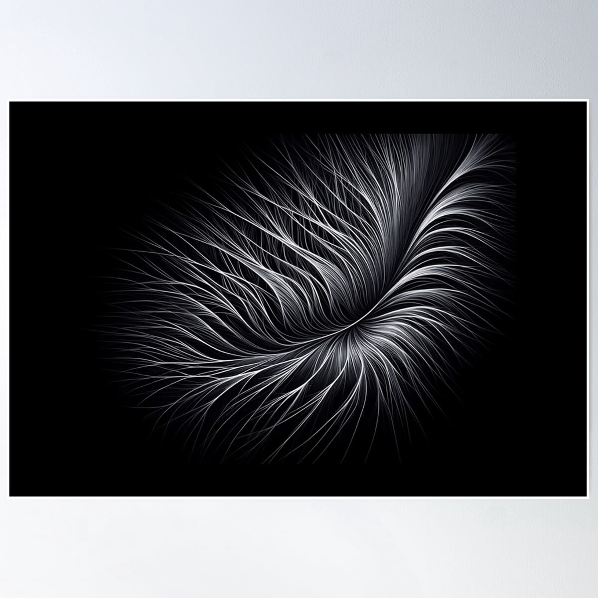 Swirling Shadows-Whirlwind Illusion Poster Wall Art, Modern Wall Decor ...