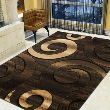 Handcraft Rugs-Swirls/Circles/Spiral Modern Contemporary abstrac tHand ...