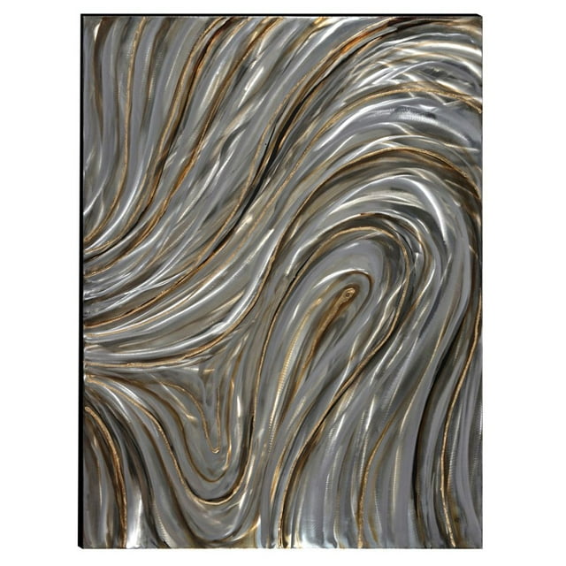 Swirls Hand Painted Aluminum Wood Wall Art Decor by Urban Port ...