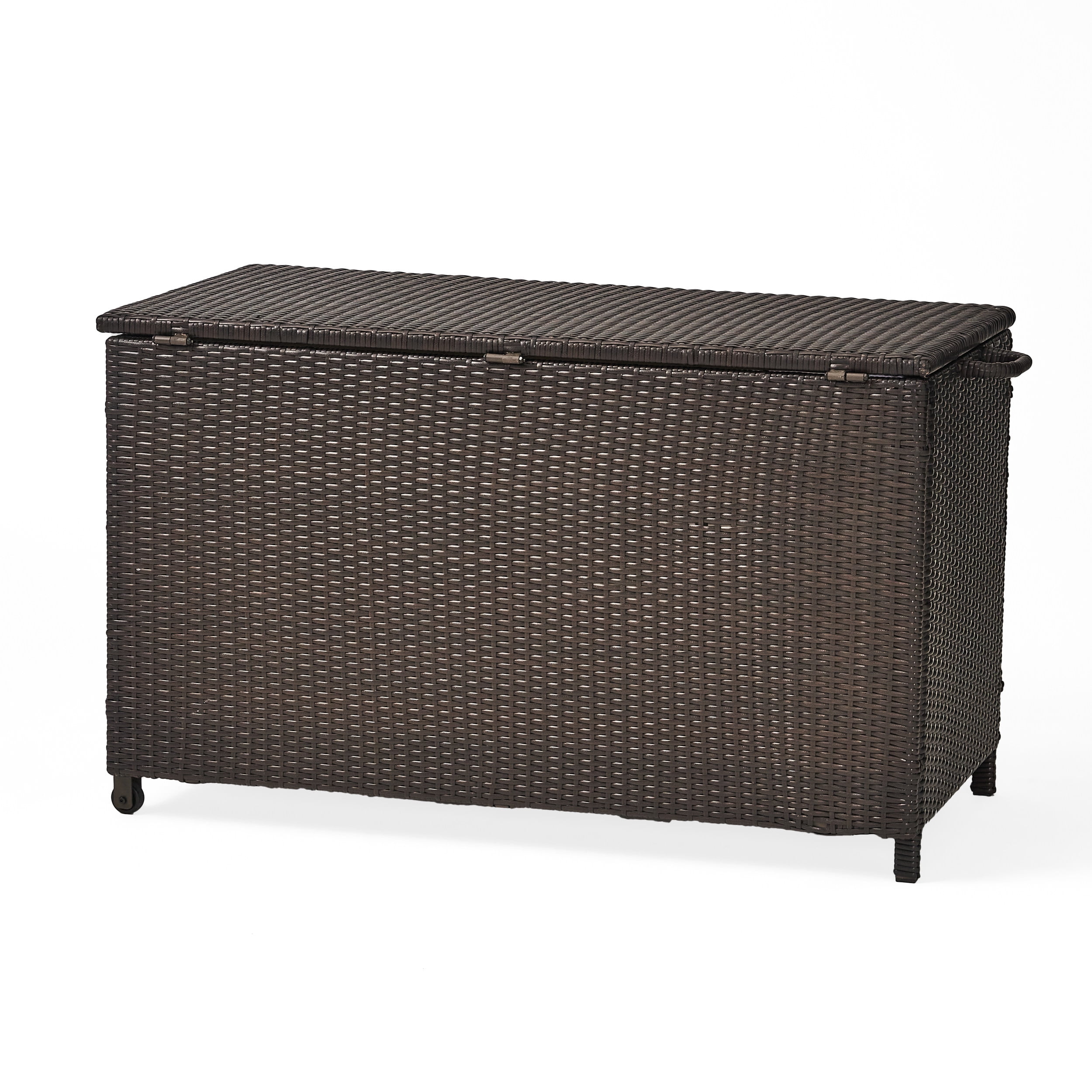 Swisher Outdoor Brown Wicker Deck Box - Walmart.com