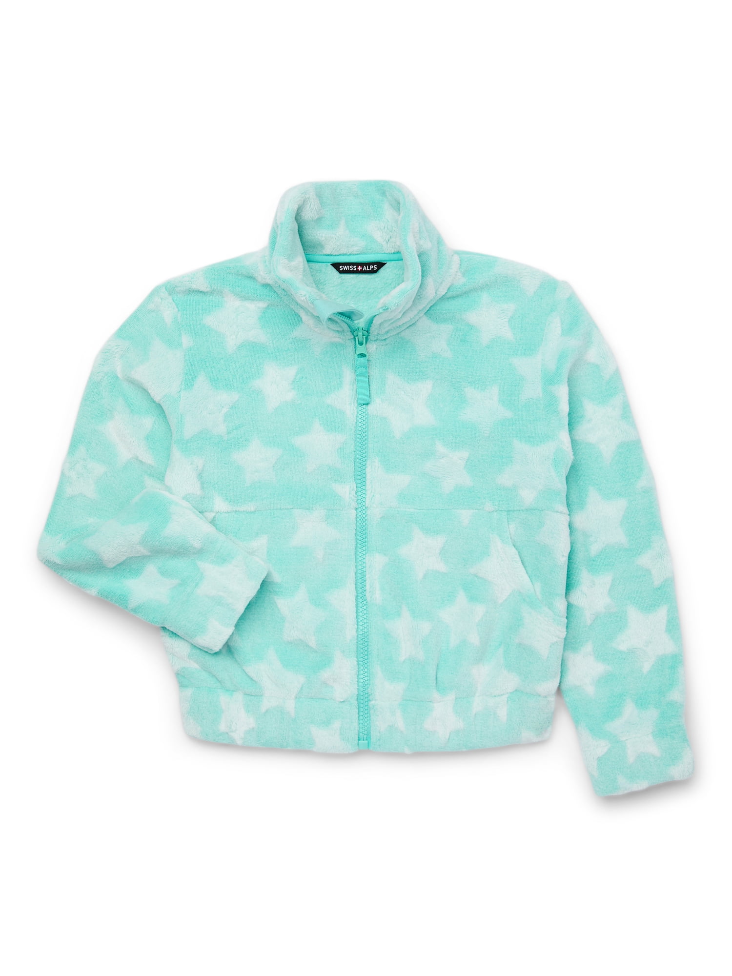 Swiss Alps Girls Plush Jacket - Cozy Design - Sizes 4-16 - Walmart.com