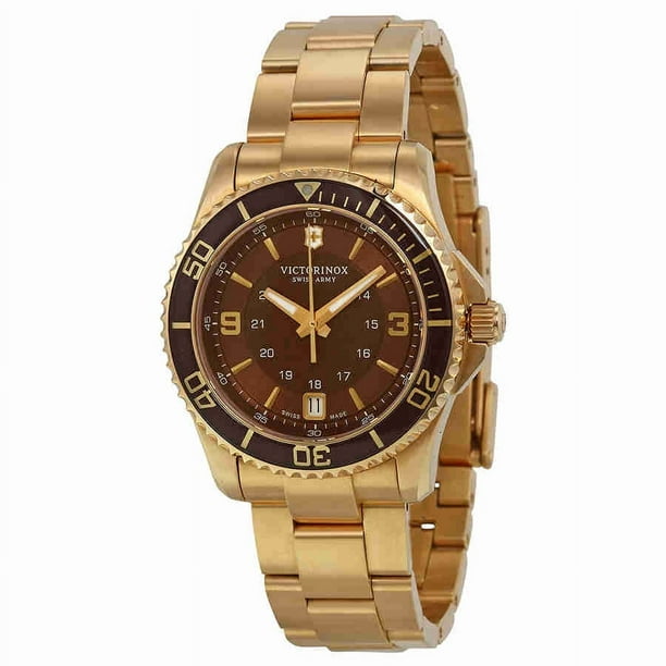Swiss Army Women's Maverick Gs 241614 Rose Gold Stainless-Steel Swiss ...