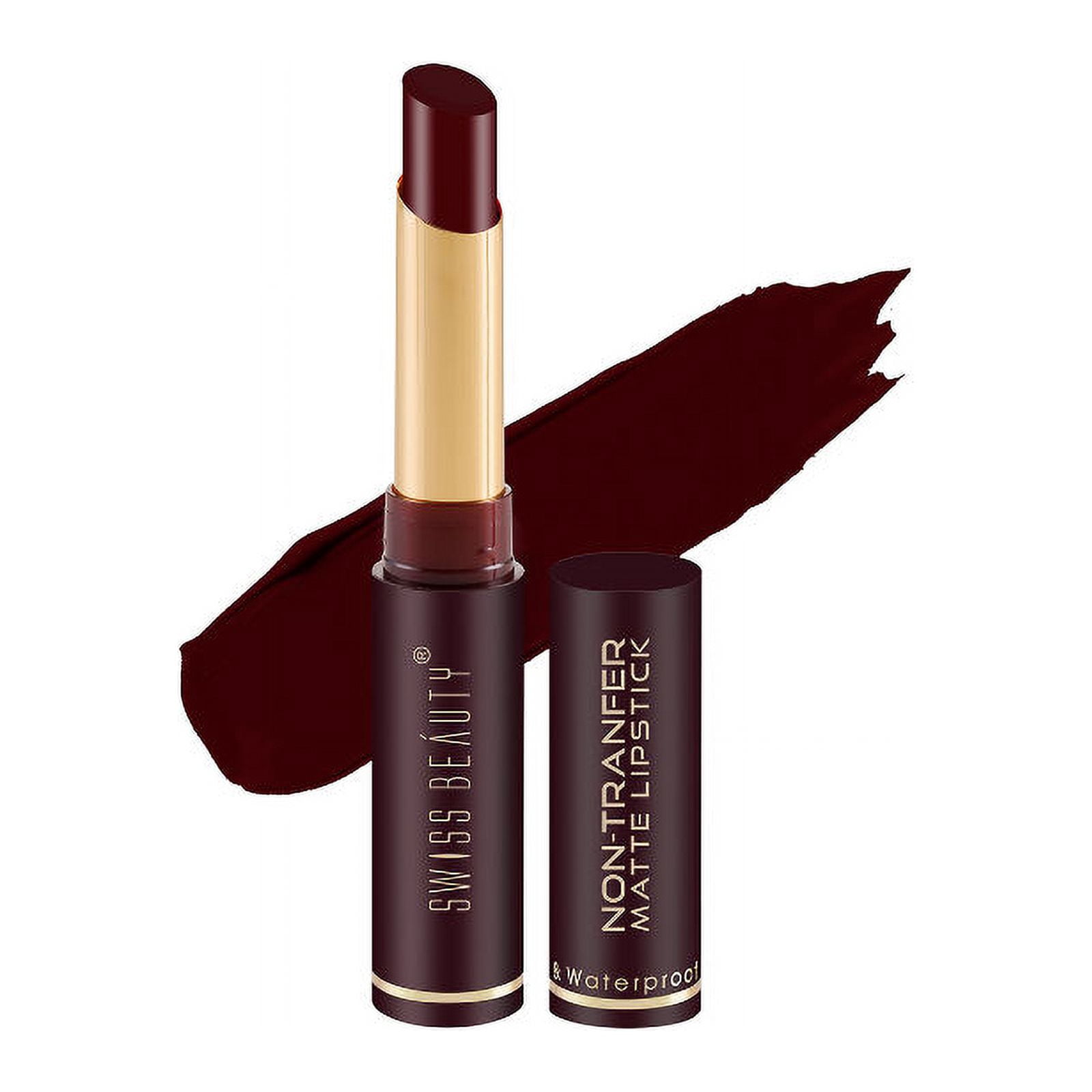 Swiss Beauty Non-Transfer Matte Lipstick - 20 Dynamite Berry - Walmart.com