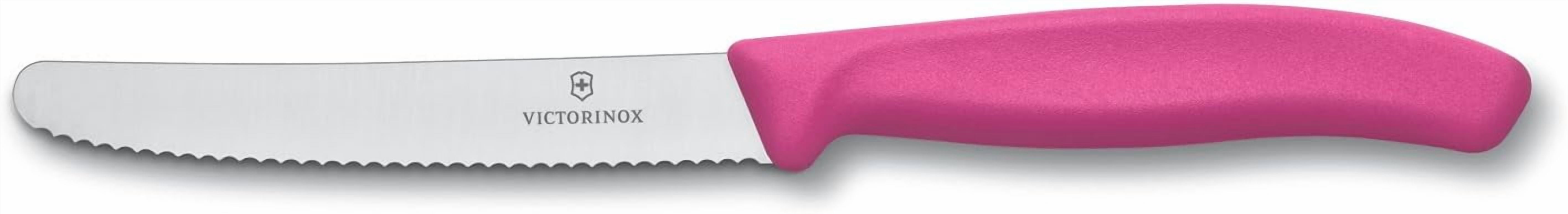 Swiss Classic 4-1/2-Inch Utility Knife with Round Tip, Pink Handle ...
