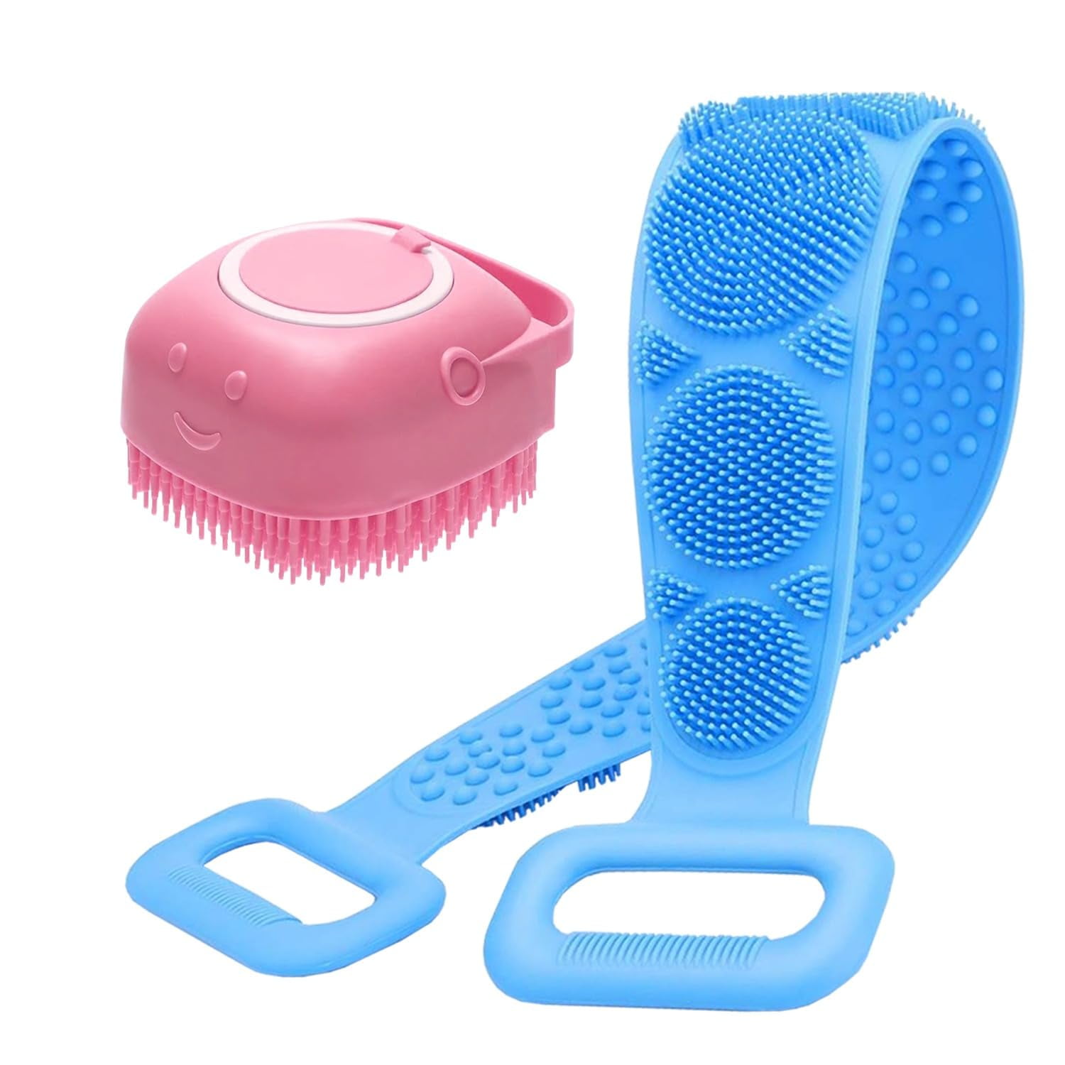 Swiss Connection Silicone Body Back Scrubber Double Side Bathing Belt ...