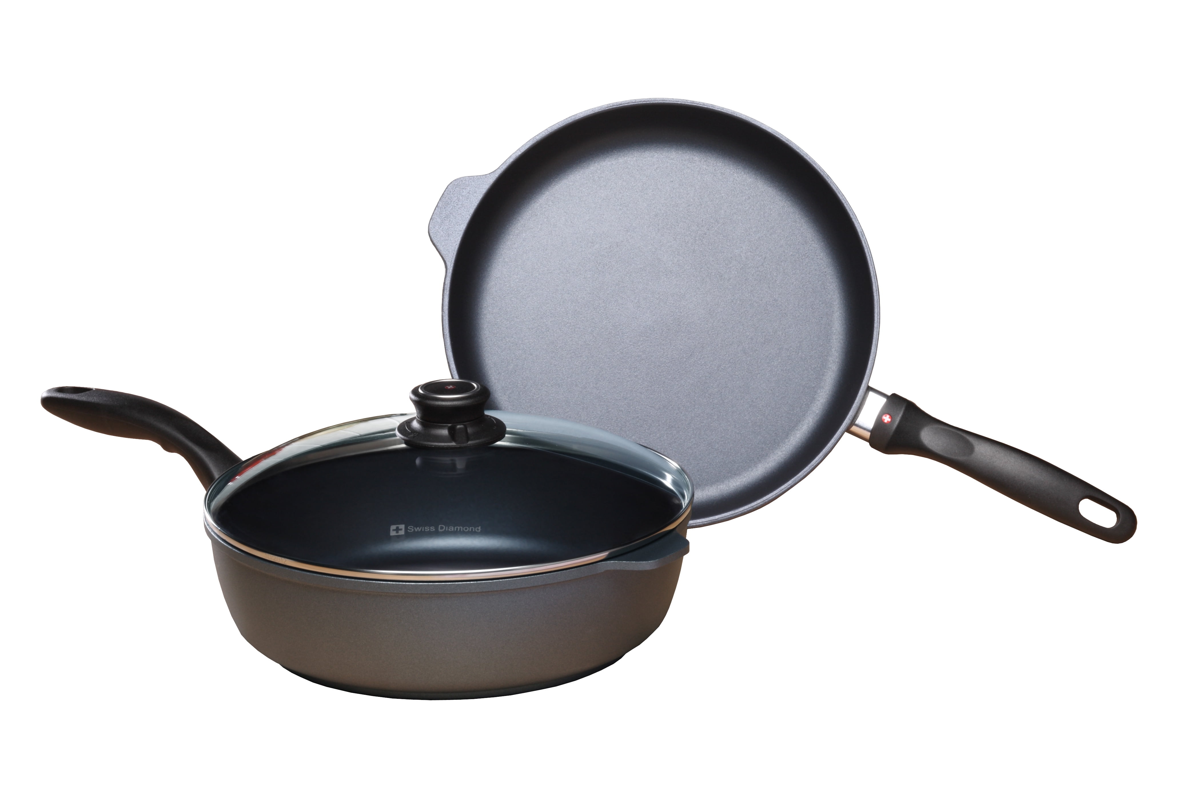 Swiss Diamond Induction 3-Piece Set: Fry Pan & Sauté Pan | HD Classic ...
