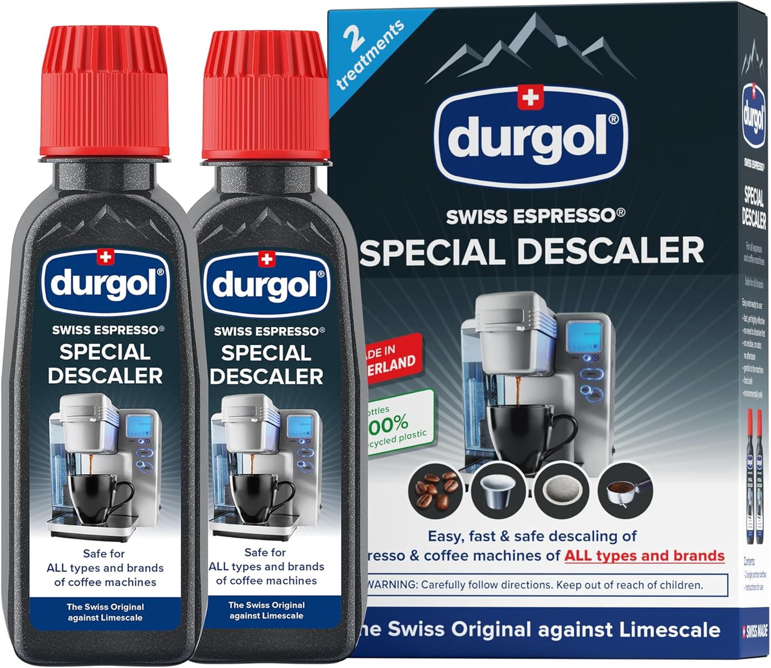 Swiss Espresso, Descaler and Decalcifier for All Brands of Espresso ...