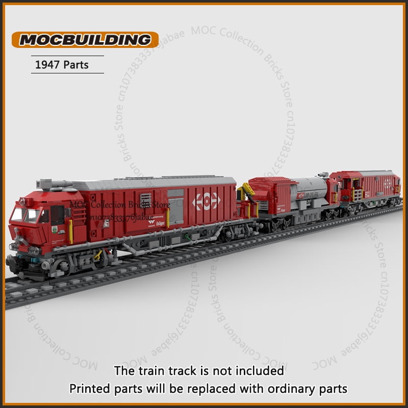 Swiss Firefighting Train MOC Building Blocks City Vehicle Technology ...