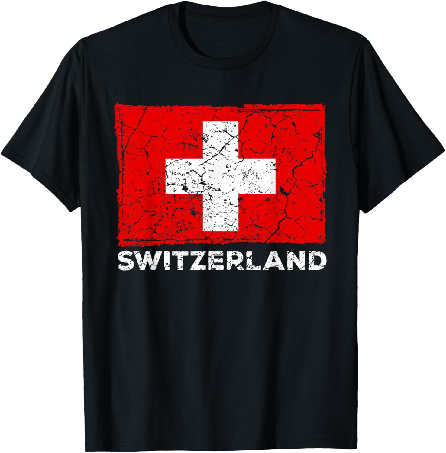 Swiss Flag Switzerland National Flag Vintage T-Shirt - Walmart.com