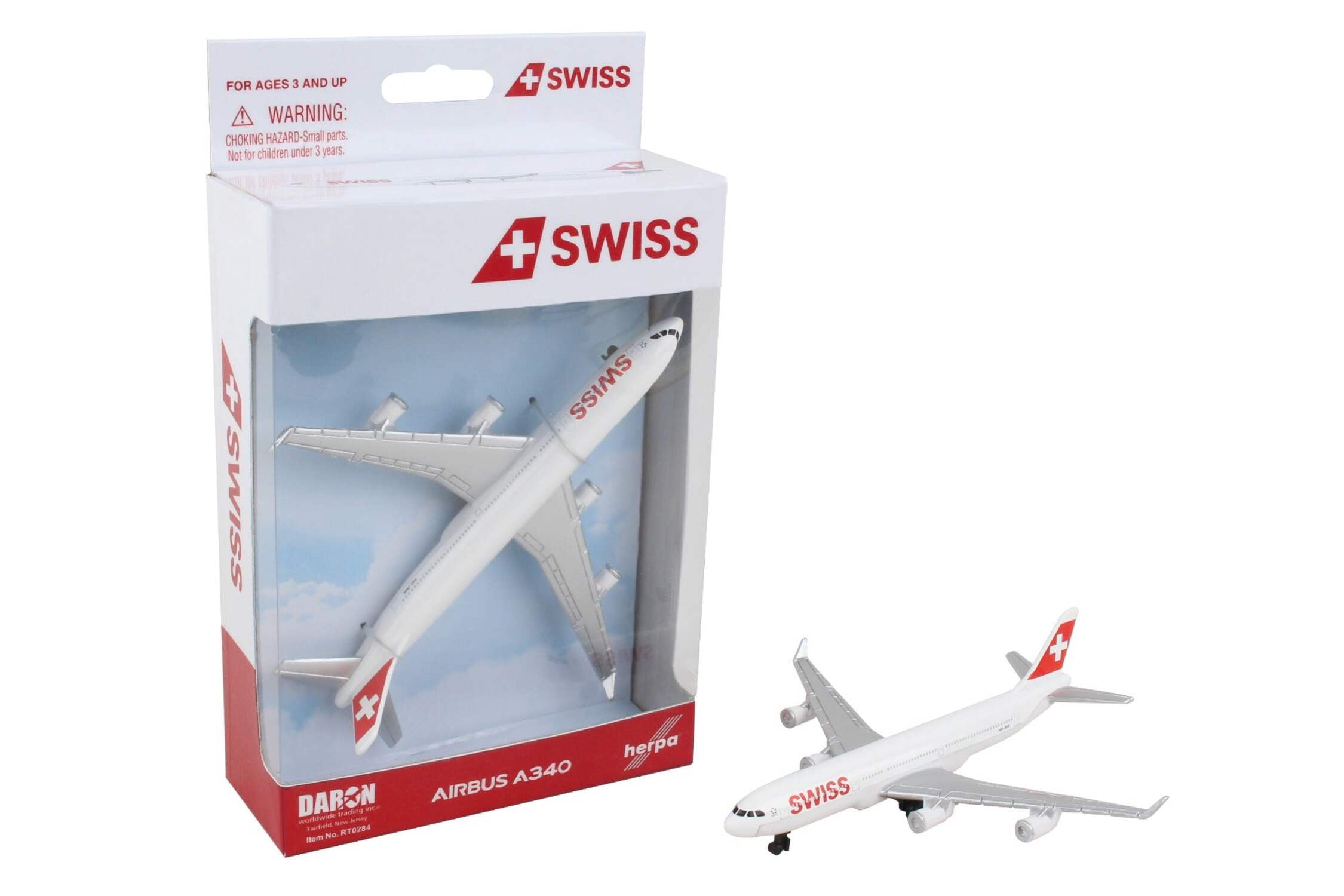 Swiss International Airliner Toy Airplane Diecast with Plastic Parts ...