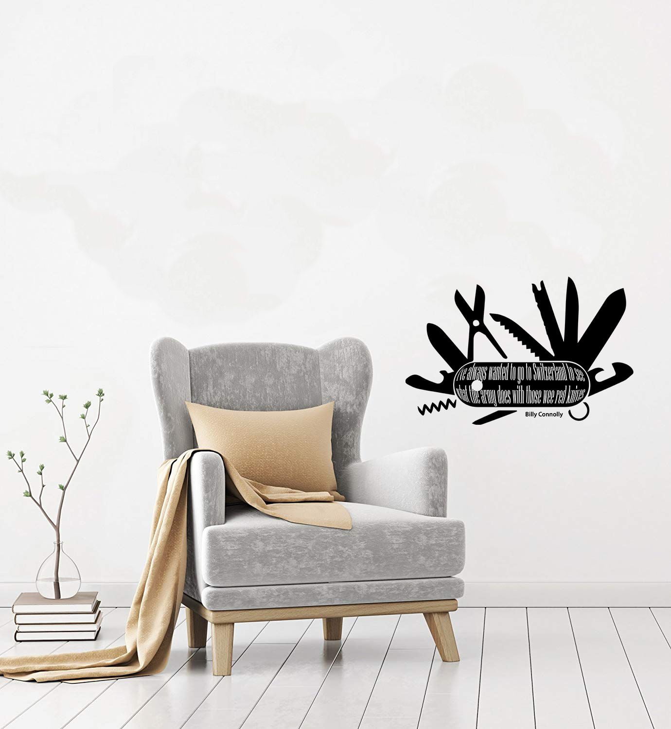 Swiss Knife Switzerland Funny Quote Humor Quotes Wall Sticker Art Decal ...